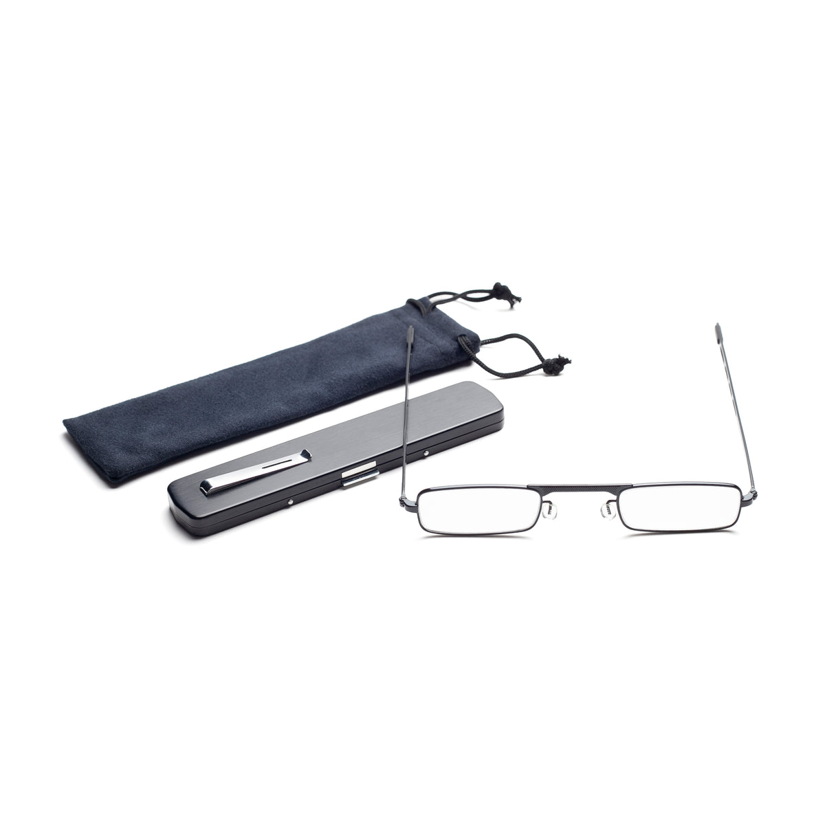 Original Slender Eyes Compact Reader with case and microfibre bag